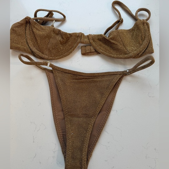 Same | Swim | Same Gold Bikini Set | Poshmark